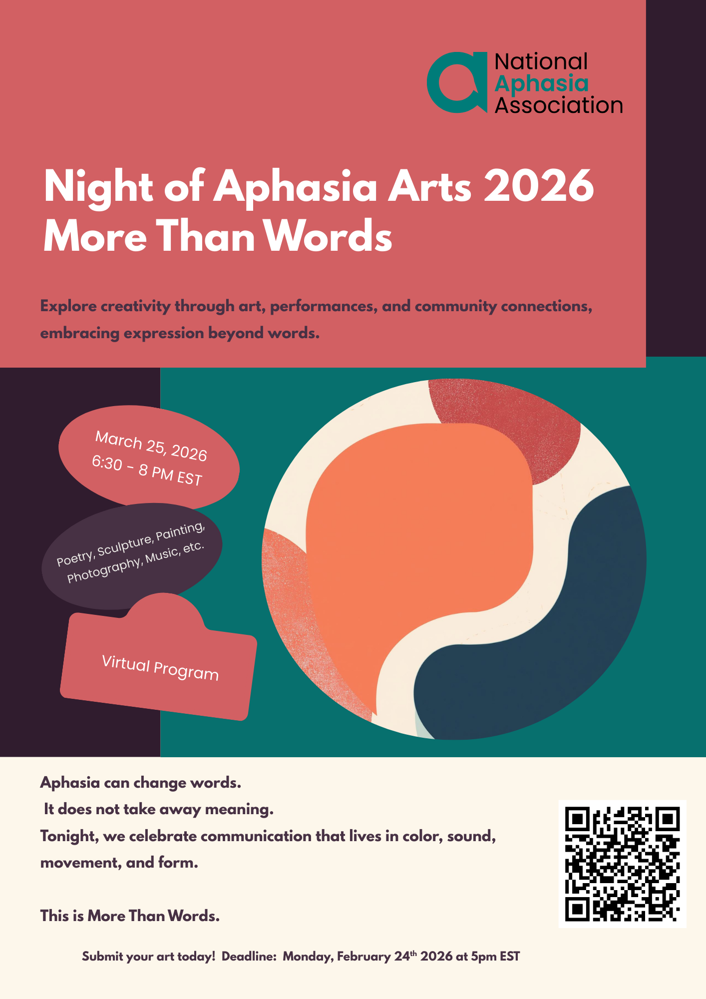 Night of Aphasia Arts 2026 Submission Form - National Aphasia Association
